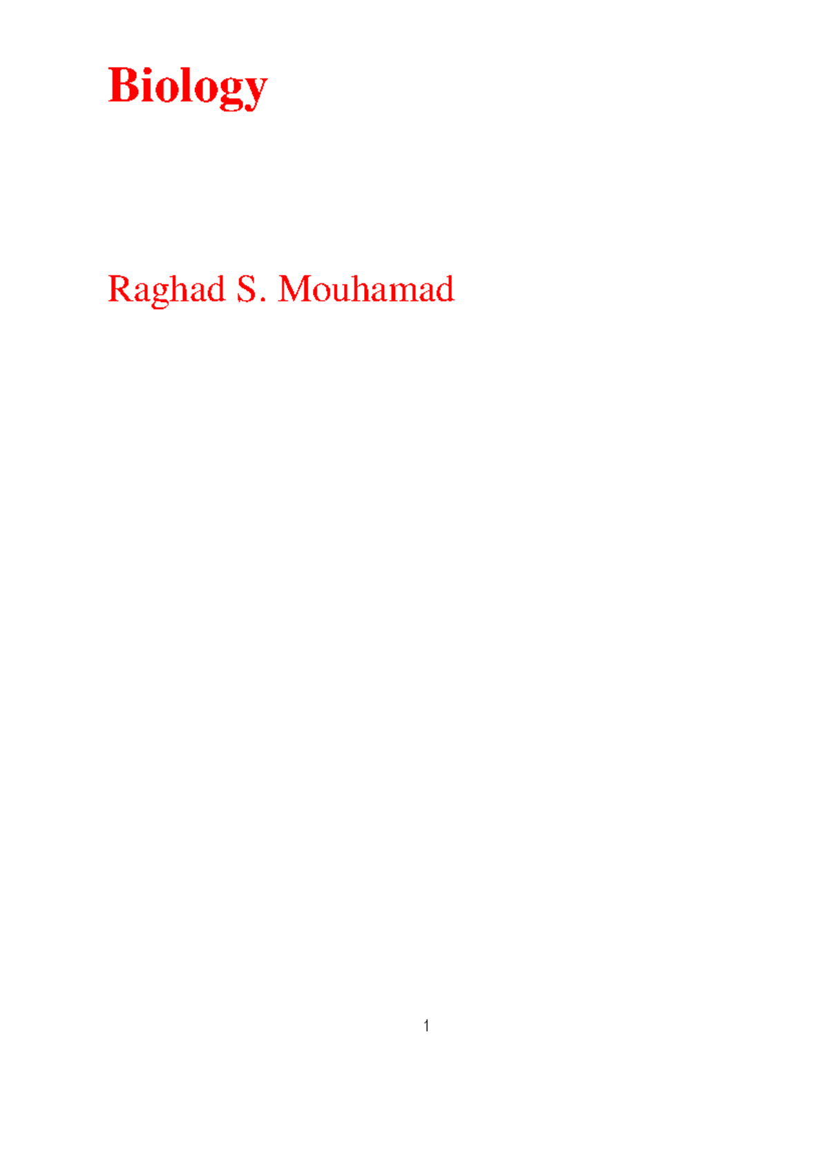 Biology RSMouhamad-converted 1 - Biology Raghad S. Mouhamad ...