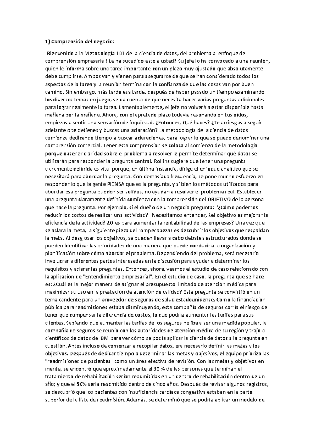 10 pasos de la metodologia - Comprensión del negocio: ¡Bienvenido a la ...