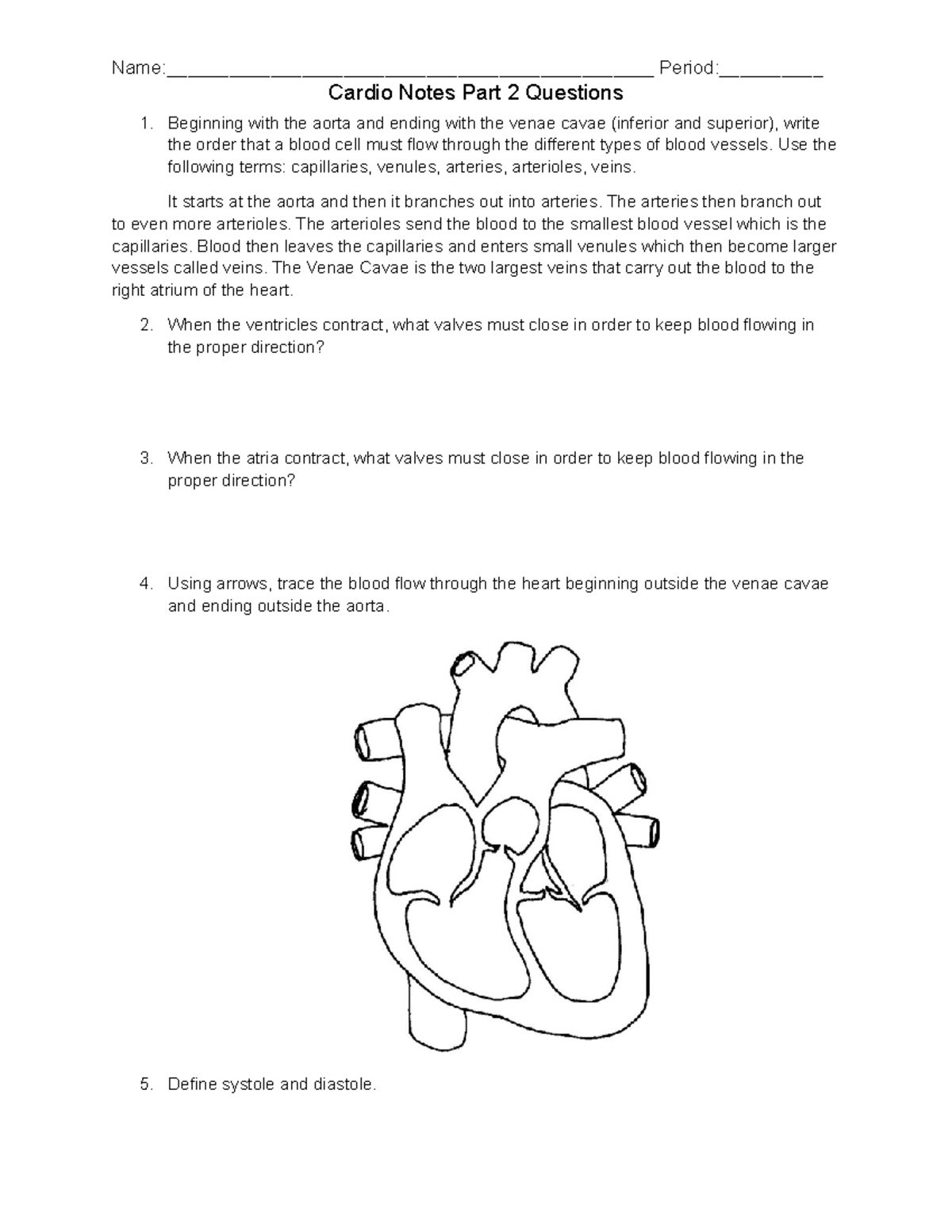 Cardio Notes from 2021 - Name ...