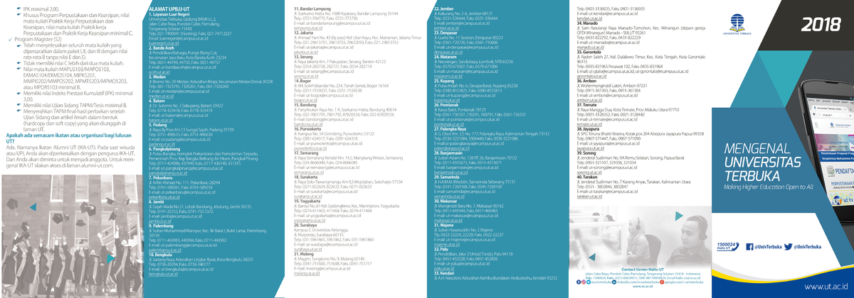 Leaflet Mengenal UT - Sederhana - iqbal saputra - SMA Negeri 10 Fajar ...