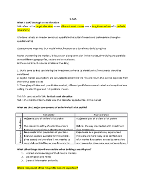 Wealth Mag Notes - Wealth Mag Notes Week 2 Determine the client’s IRC ...