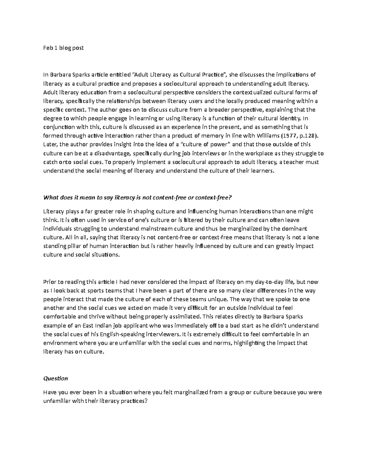 ADHE blog post 2 - blog post - 320 - UBC - Studocu