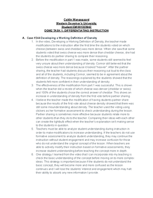 C730 Task 2 - Task 2 for Secondary Reading Instruction and ...