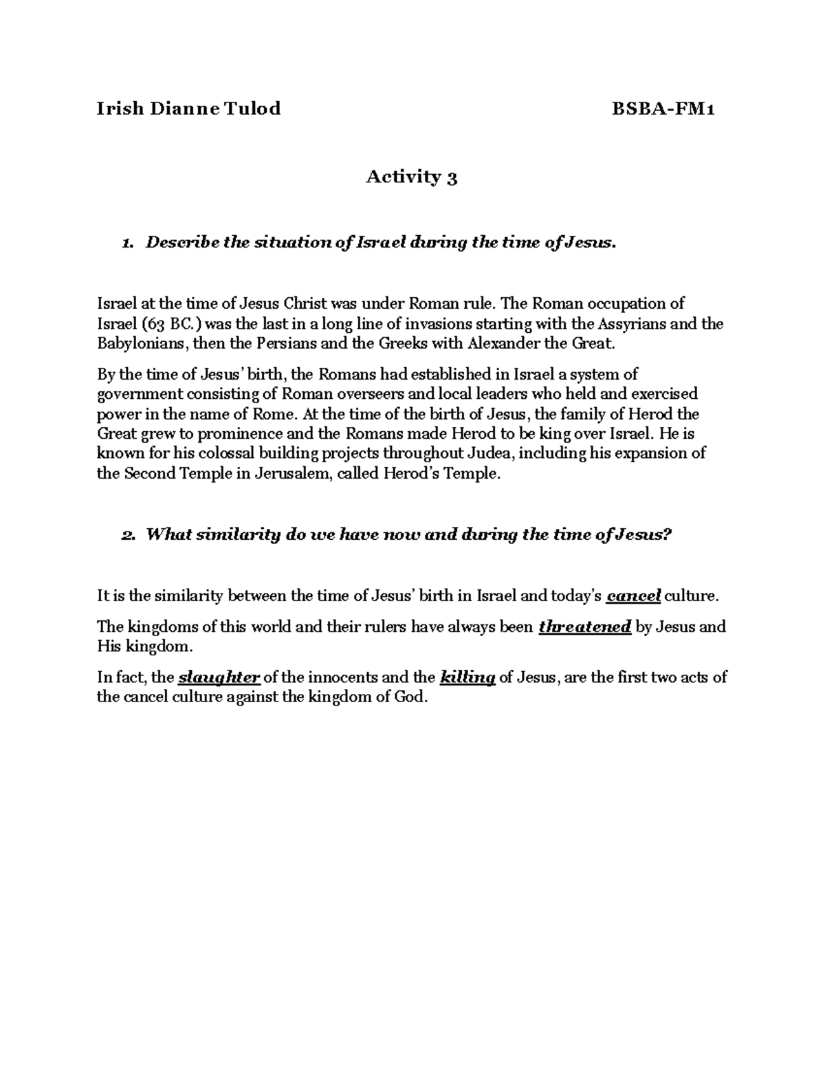 REED2 Activity 3 Tulod - Module on ReEd - Irish Dianne Tulod BSBA-FM ...
