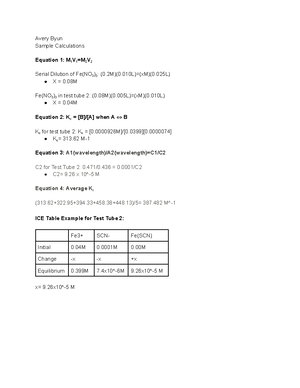 E5 The Identification of an Unknown Solid Acid Lab report - Abstract In ...