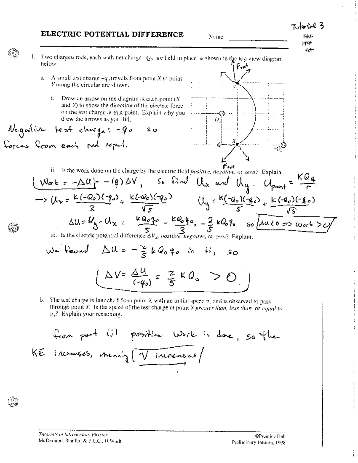Tutorial 3 solutions - Engineering Physics Supplementary Material - PHY 303L - University of ...