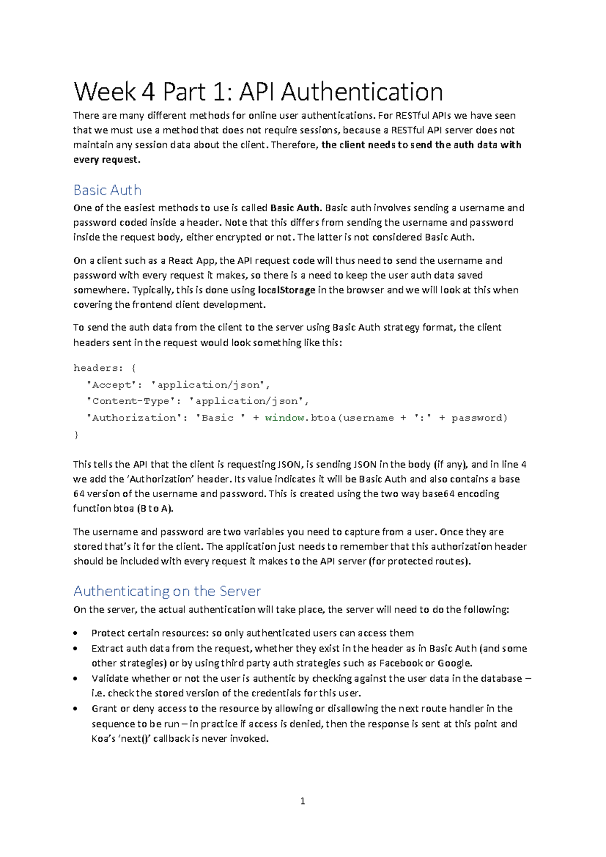 Week 4 lab - authentication and permissions - Week 4 Part 1: API ...