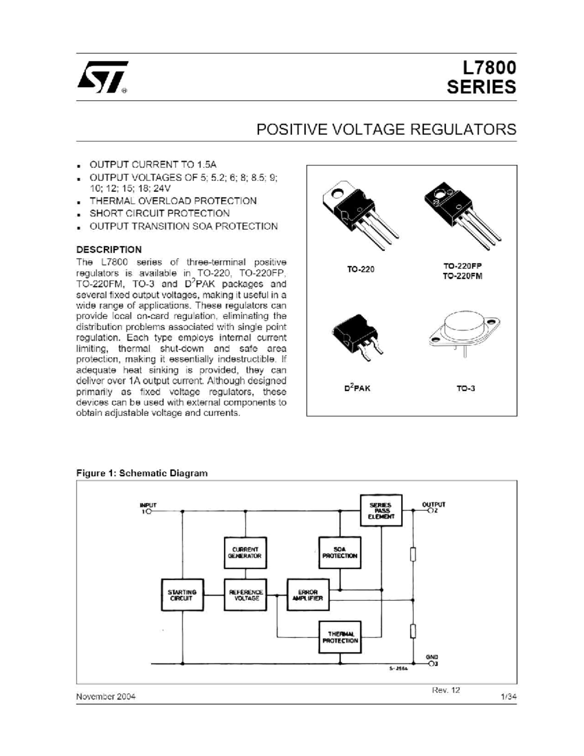 L78 Series - dfdf - a) L7800 SERIES POSITIVE VOLTAGE REGULATORS OUTPUT ...