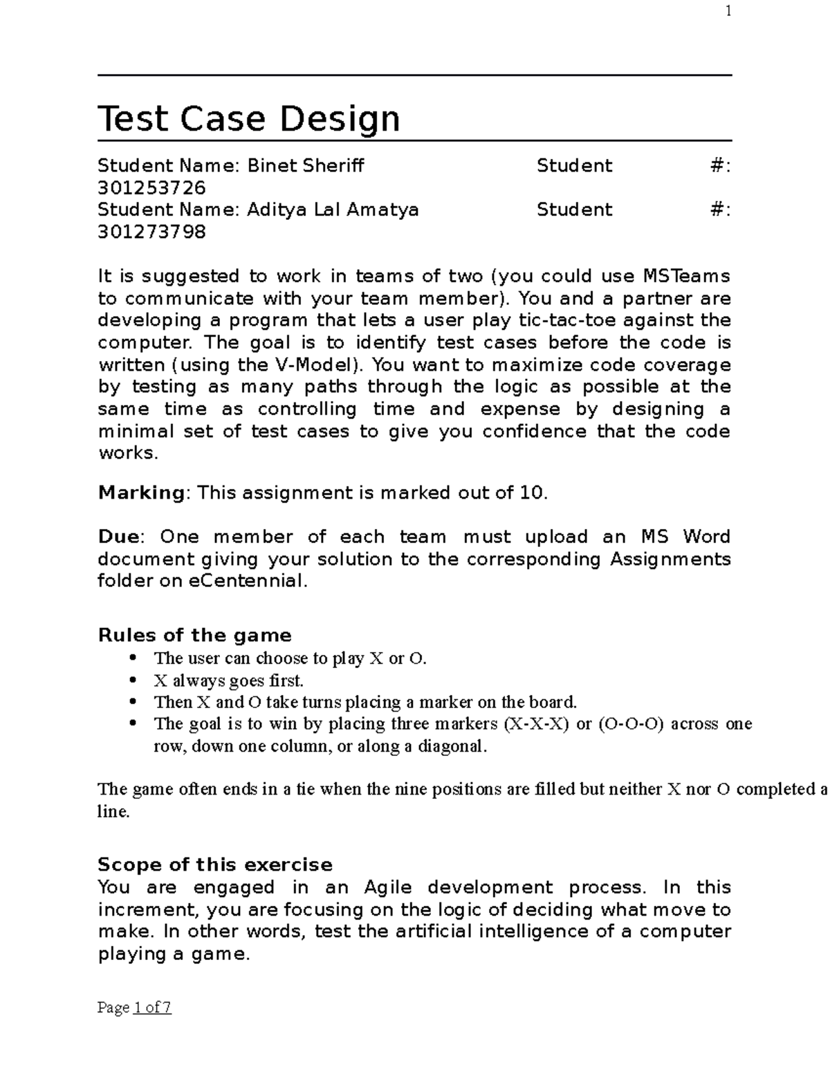 A4-Test Case Spec - review - Test Case Design Student Name: Binet ...