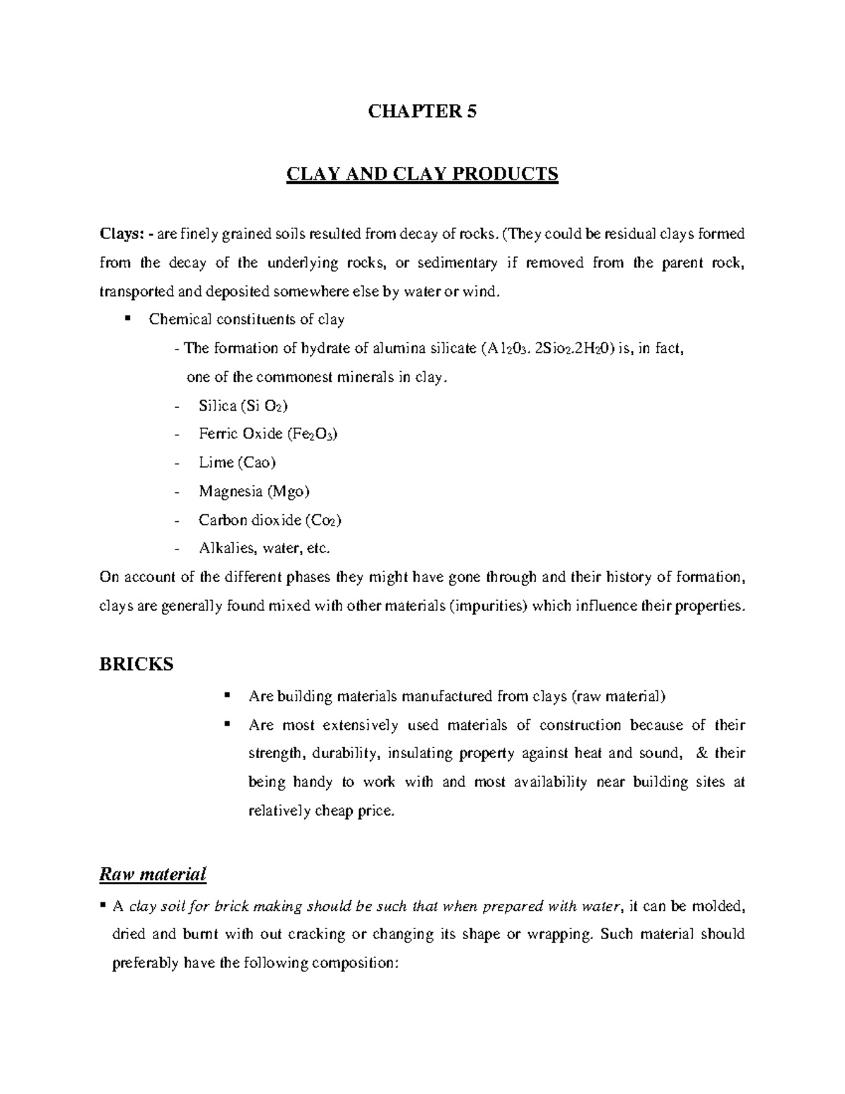 B CHApter 5 - This course gives an introduction to design of structural members and structural ...