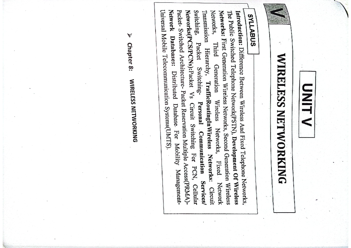 WC Unit 5 - wc unit 5 - Electronics & Communication Engineering - Studocu