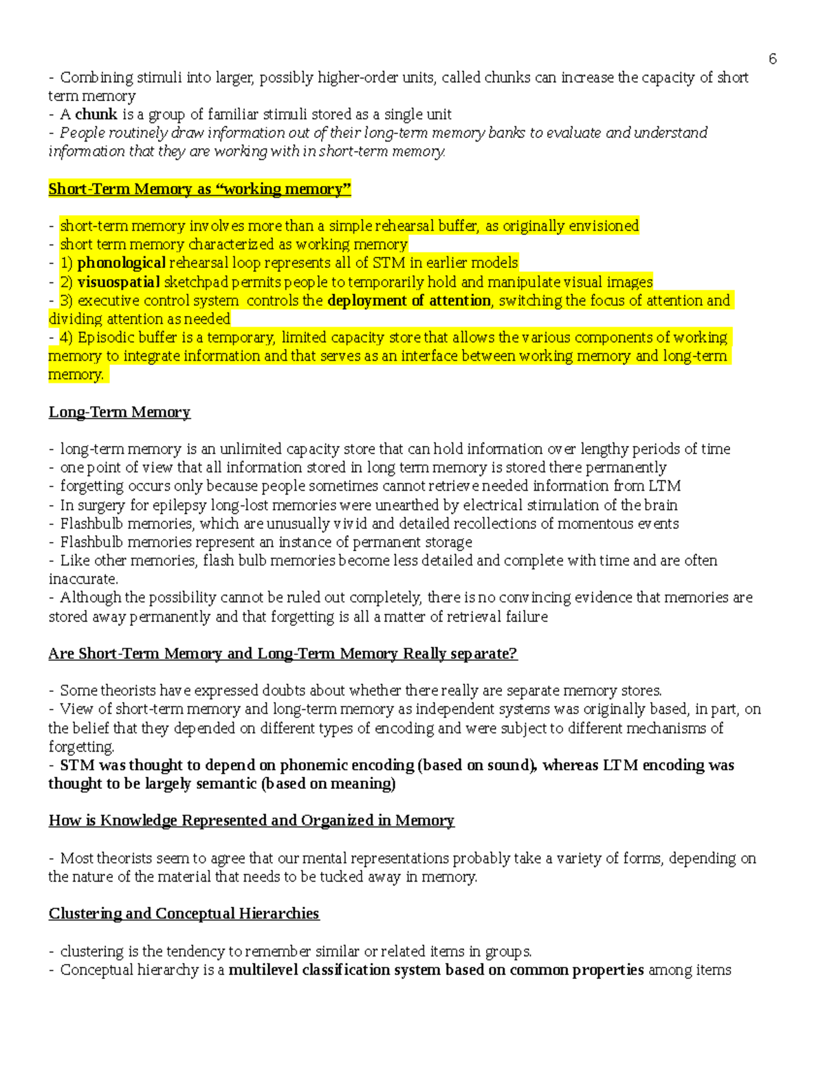 psychology around us textbook notes - Combining stimuli into larger ...