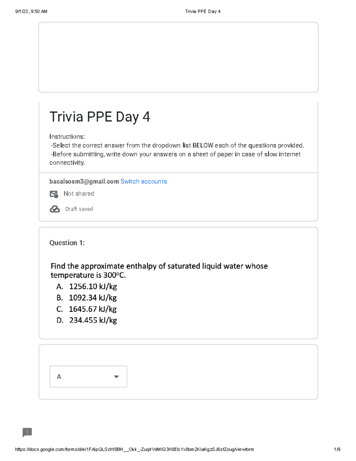 Trivia Day 4 - Question 1: Trivia PPE Day 4 Instructions: -Select the ...