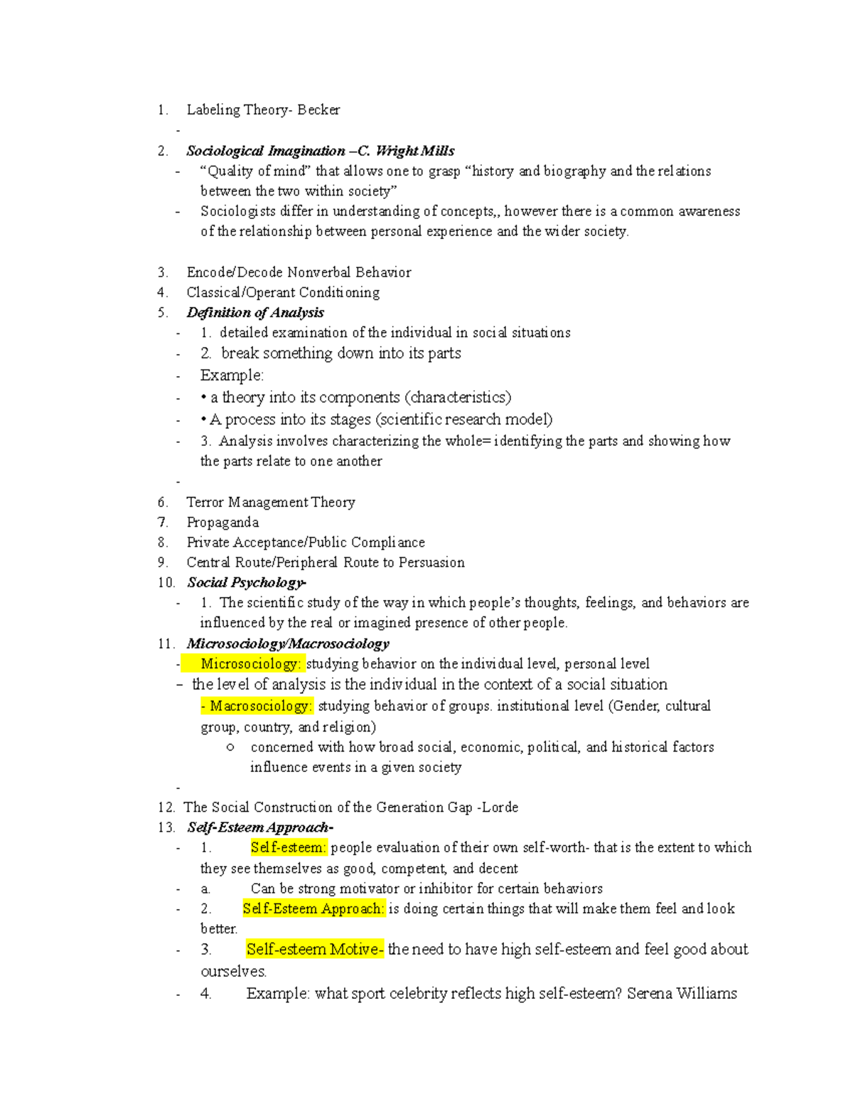 Sociology 2- Midterm #1 - Labeling Theory- Becker Sociological ...
