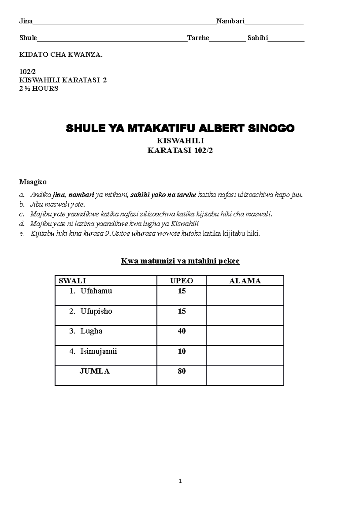 KIS F 1 - assignment and short quizes - - Studocu