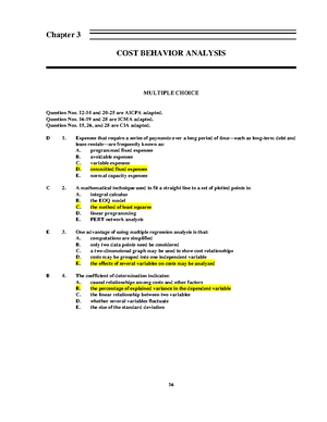 Chapter 17 Absorption Variable And Throughput Costing - Chapter 17: Absorption, Variable, and ...