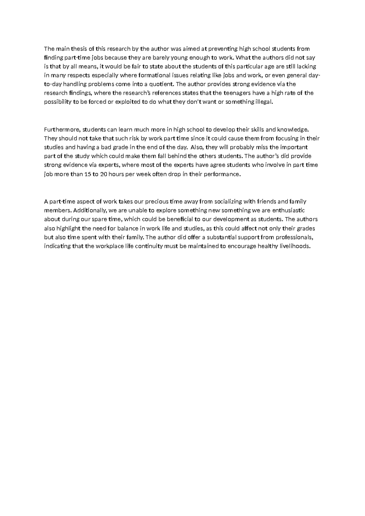 Elc argumennnn - example of argumentative essay - The main thesis of ...