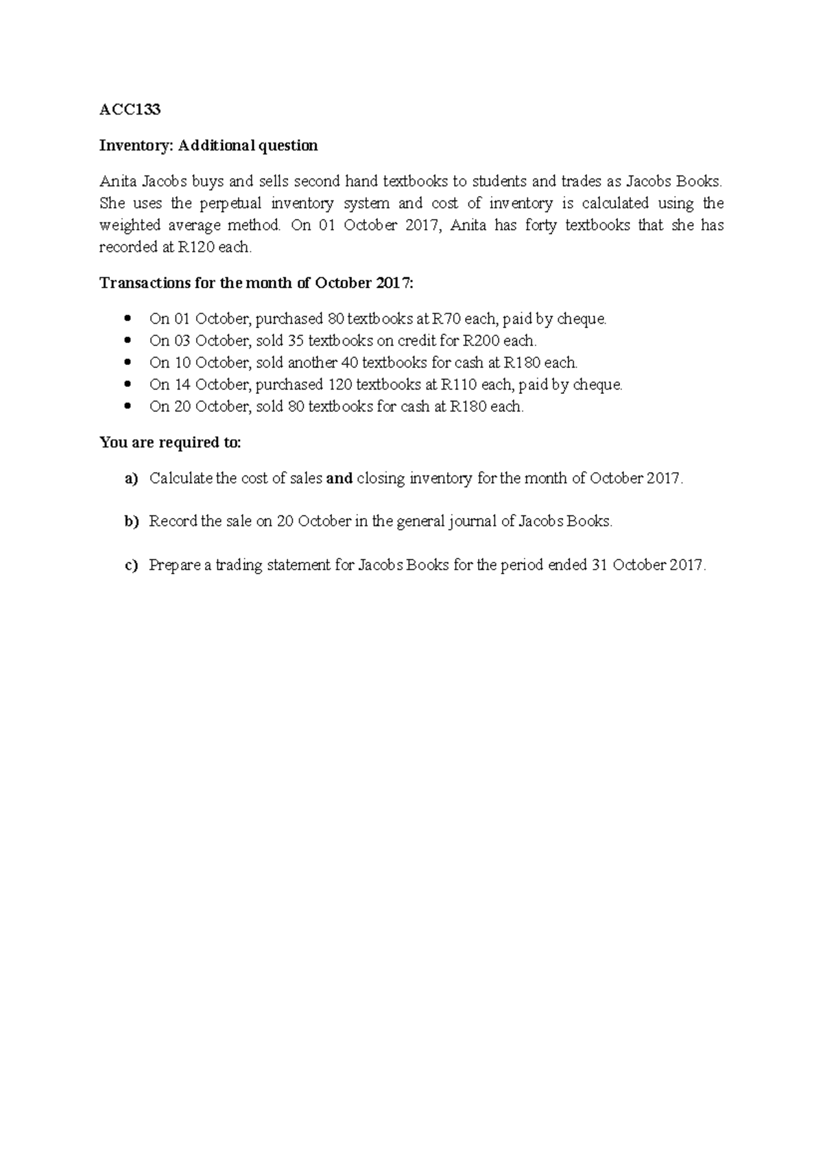 Inventory+Additional+question - ACC Inventory: Additional question ...