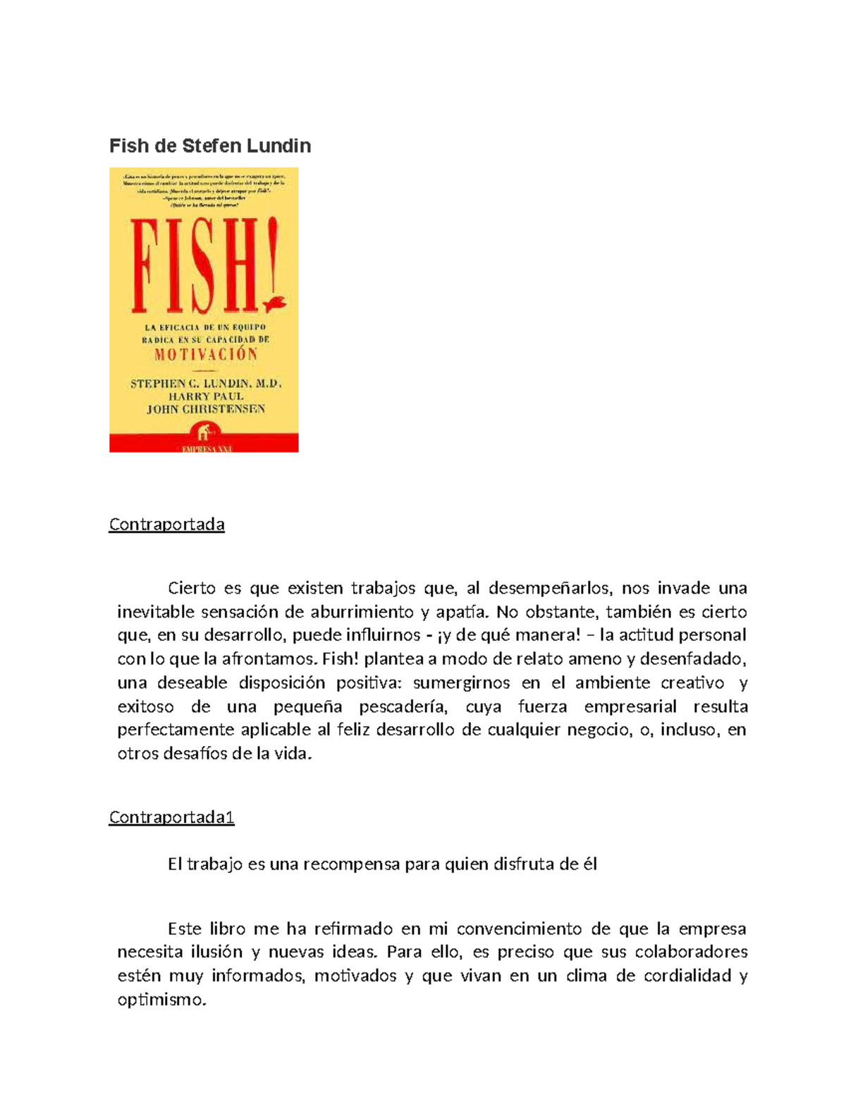 Fish de Stefen Lundin Obra completa - Fish de Stefen Lundin ...