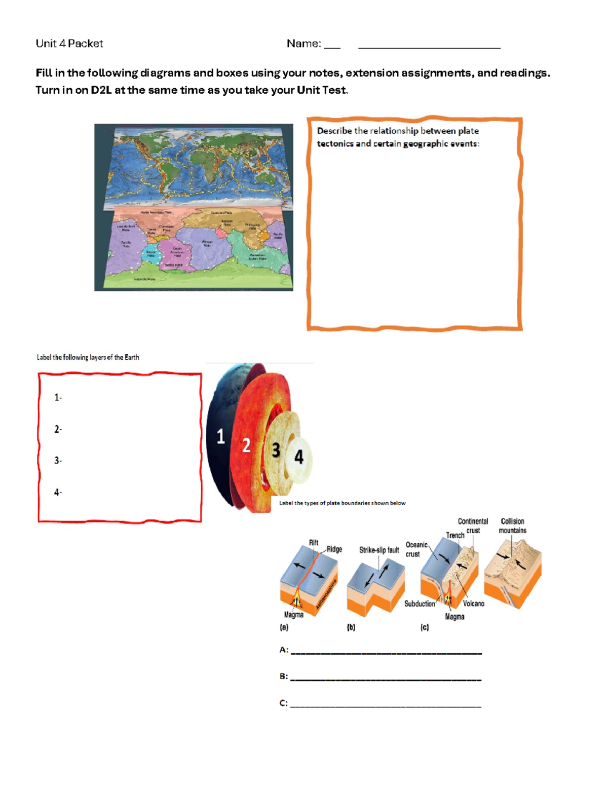 Unit 4 Packet - EVR1001 - Unit 4 Packet Name ...