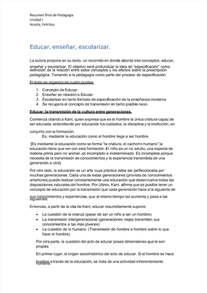 Zulema Castro - resumen - Foro Unidad 3. SEMANA 8. Actividad 3. Zulema ...