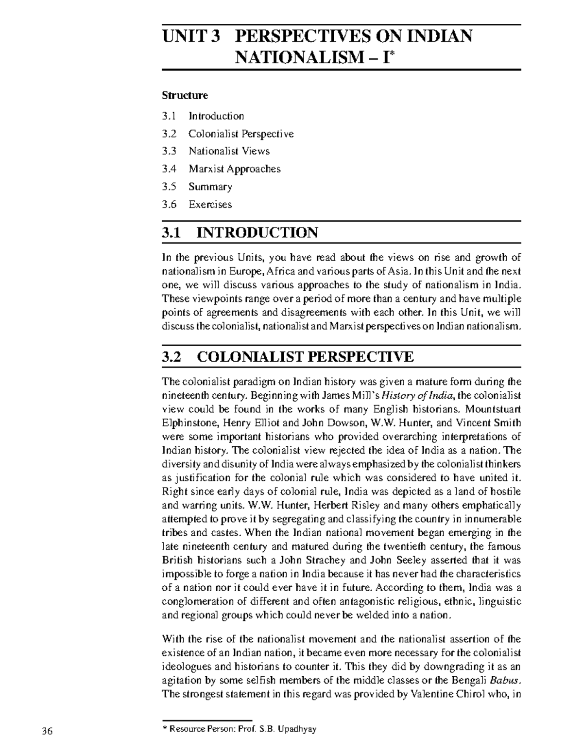 Unit-3 - DU SOL NOTES - Introduction UNIT 3 PERSPECTIVES ON INDIAN ...