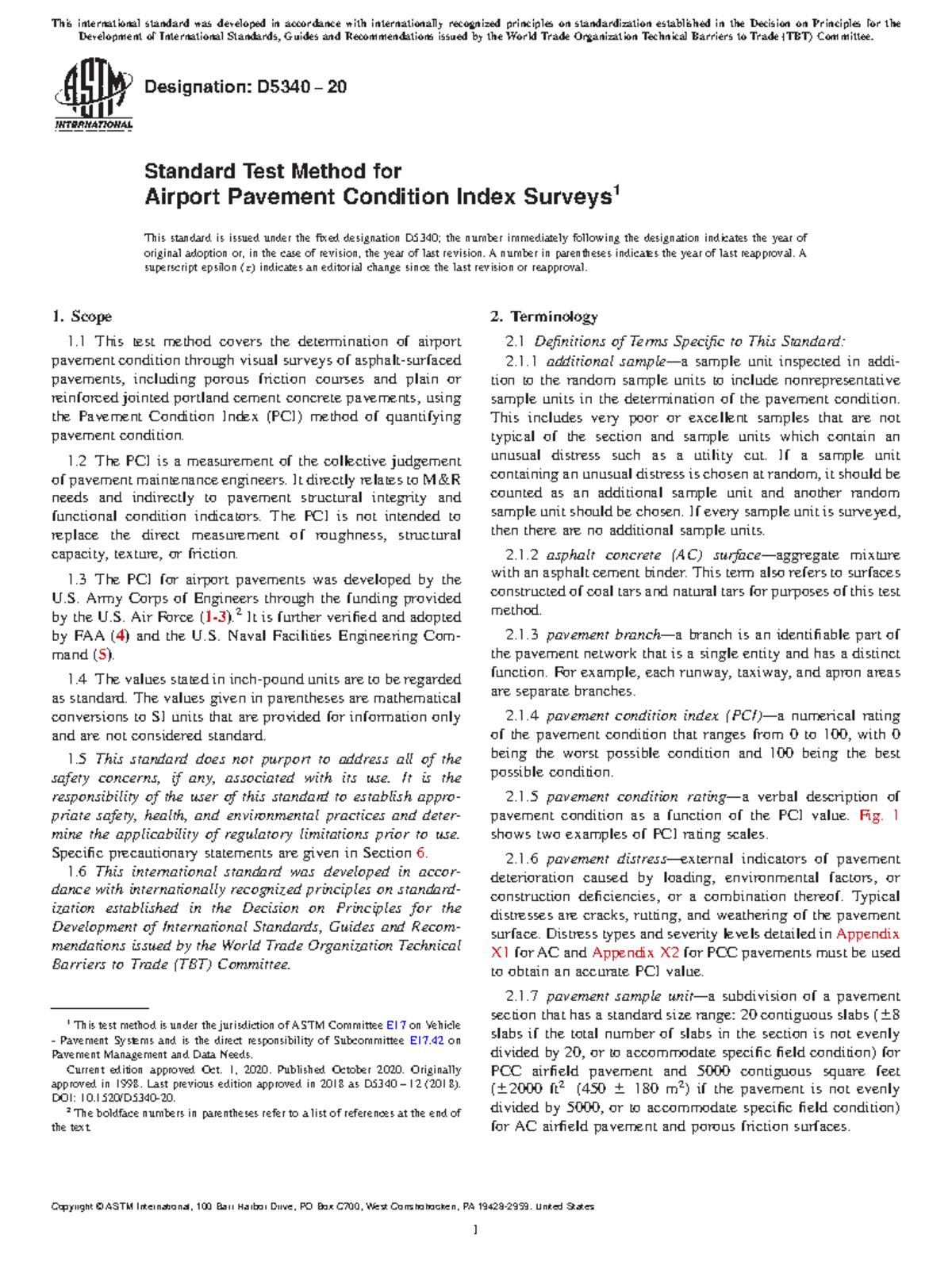 ASTM D5340-20 - NORMA - Designation: D5340 − 20 Standard Test Method ...