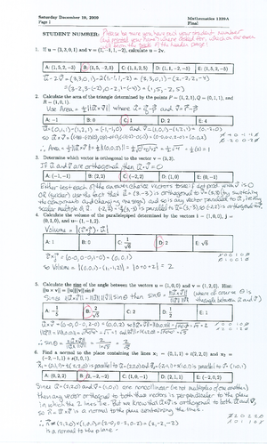 MATH1229A Fall 22-Ver A - Student’s Name (Print) Student’s Signature ...