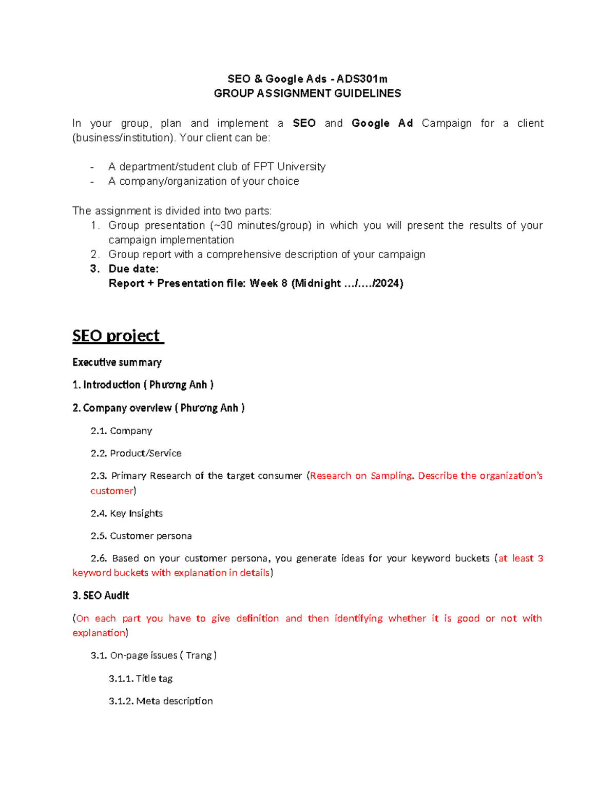 1725584819362 6457363 c2caa2c3c2e3ca40a Group Assignment-1 - SEO & Google Ads - ADS301m GROUP ...