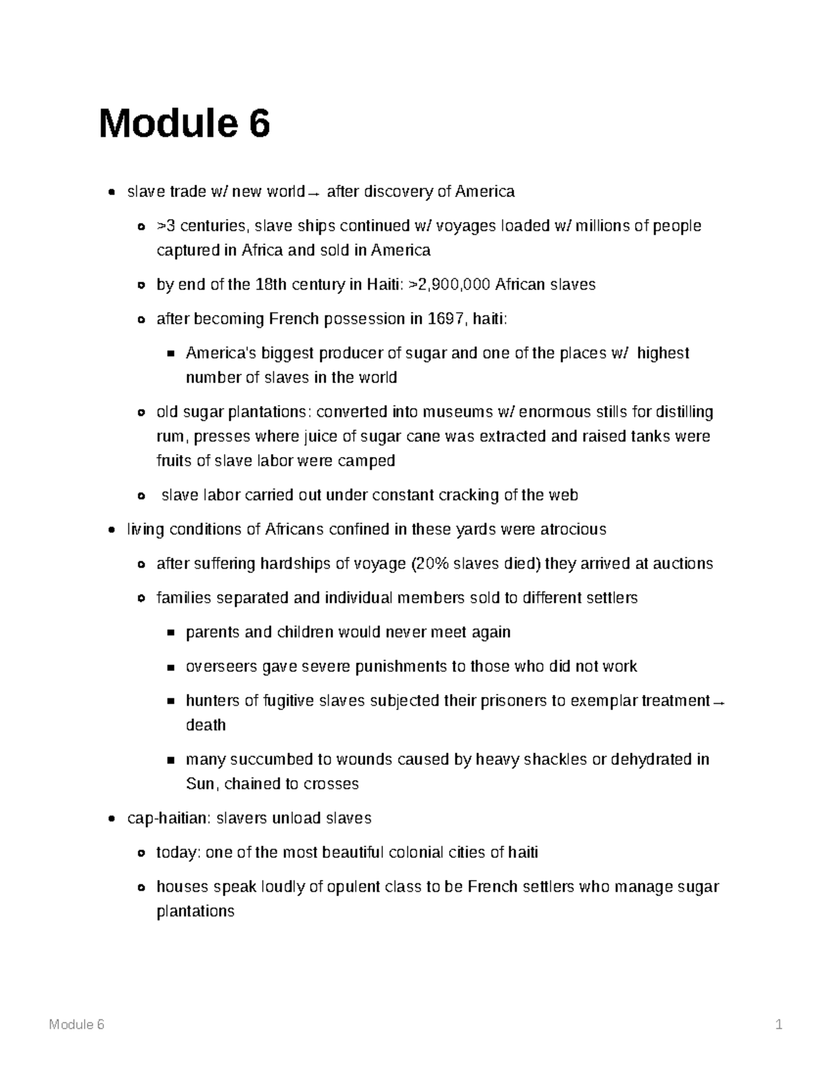 Module 6 Film - Summary Witchcraft, Magic and Occult Traditions - Module 6 slave trade w/ new ...