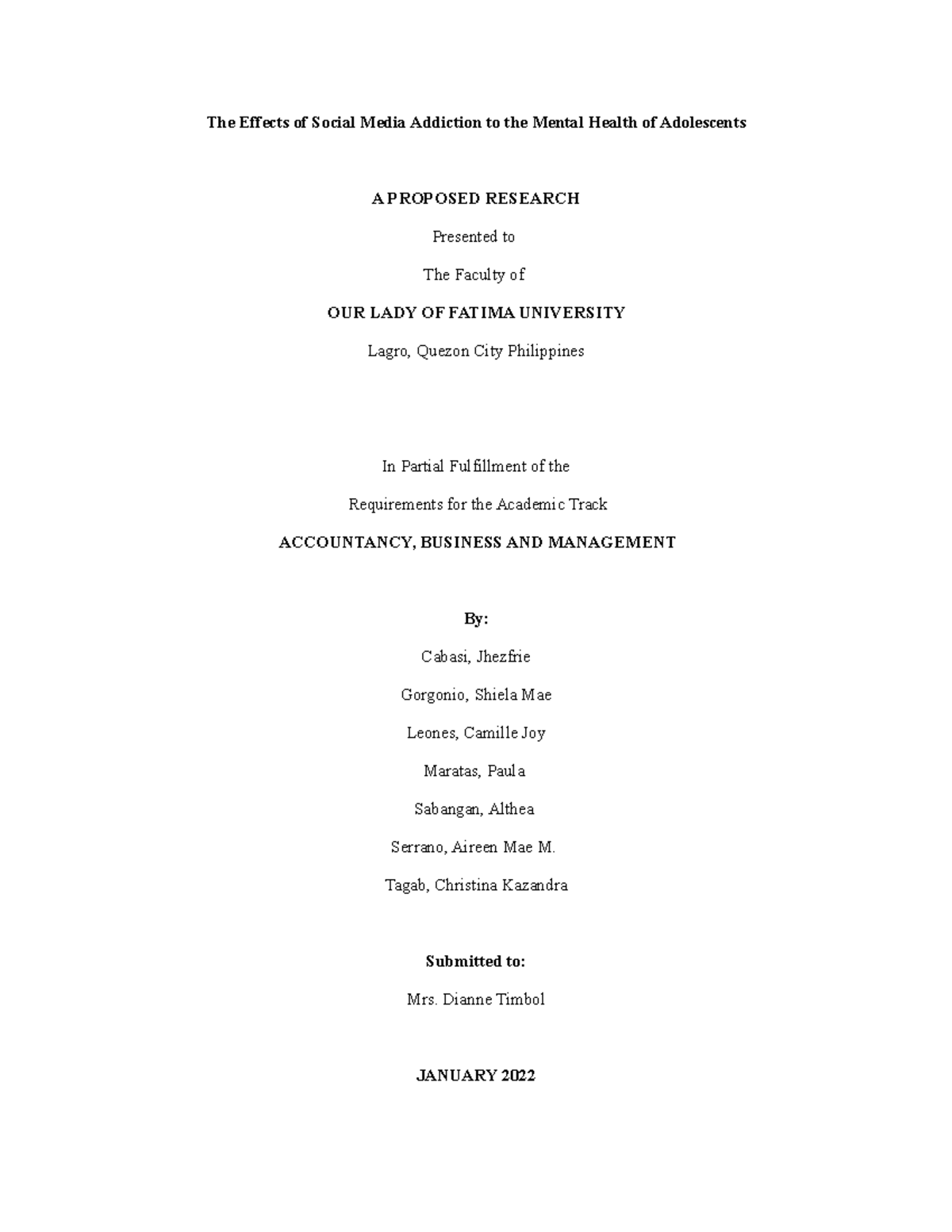 Practical Research Manuscript final - The Effects of Social Media ...