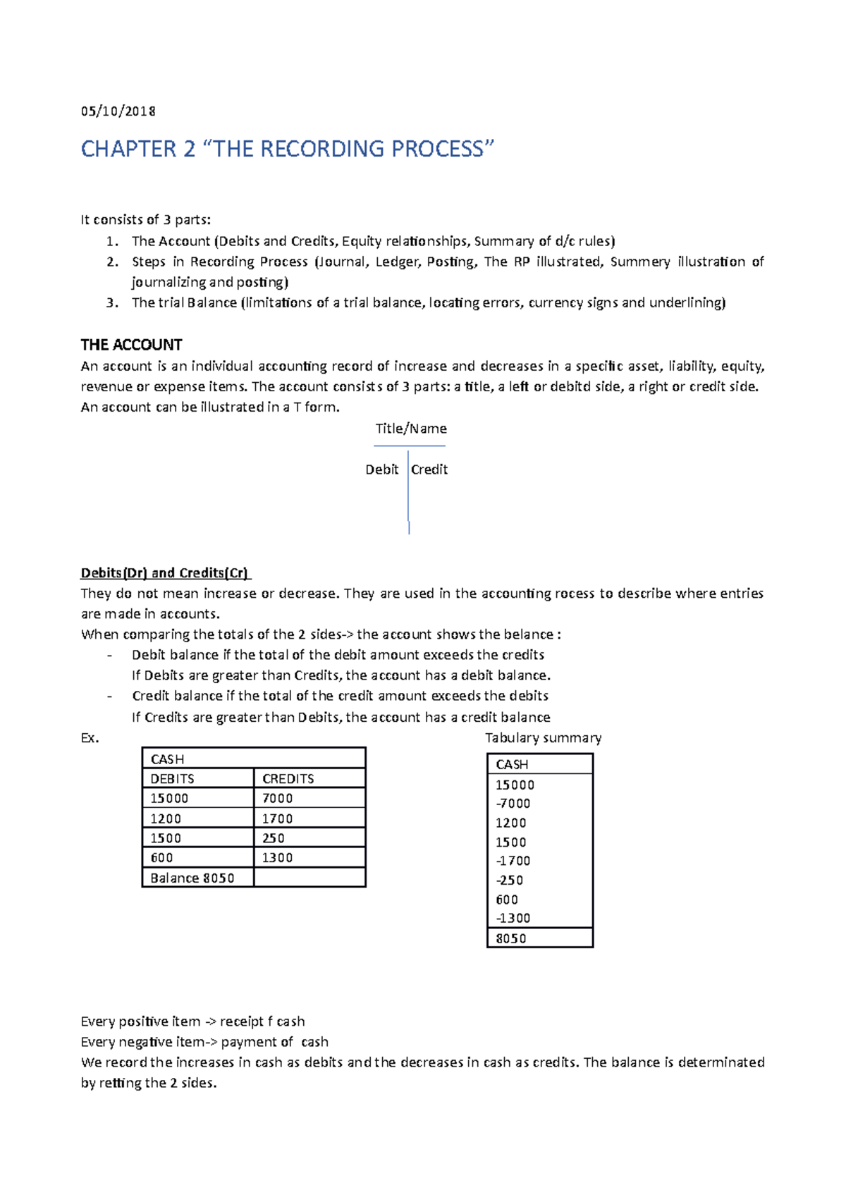 2. The recordin Process - 05/10/ CHAPTER 2 “THE RECORDING PROCESS” It ...