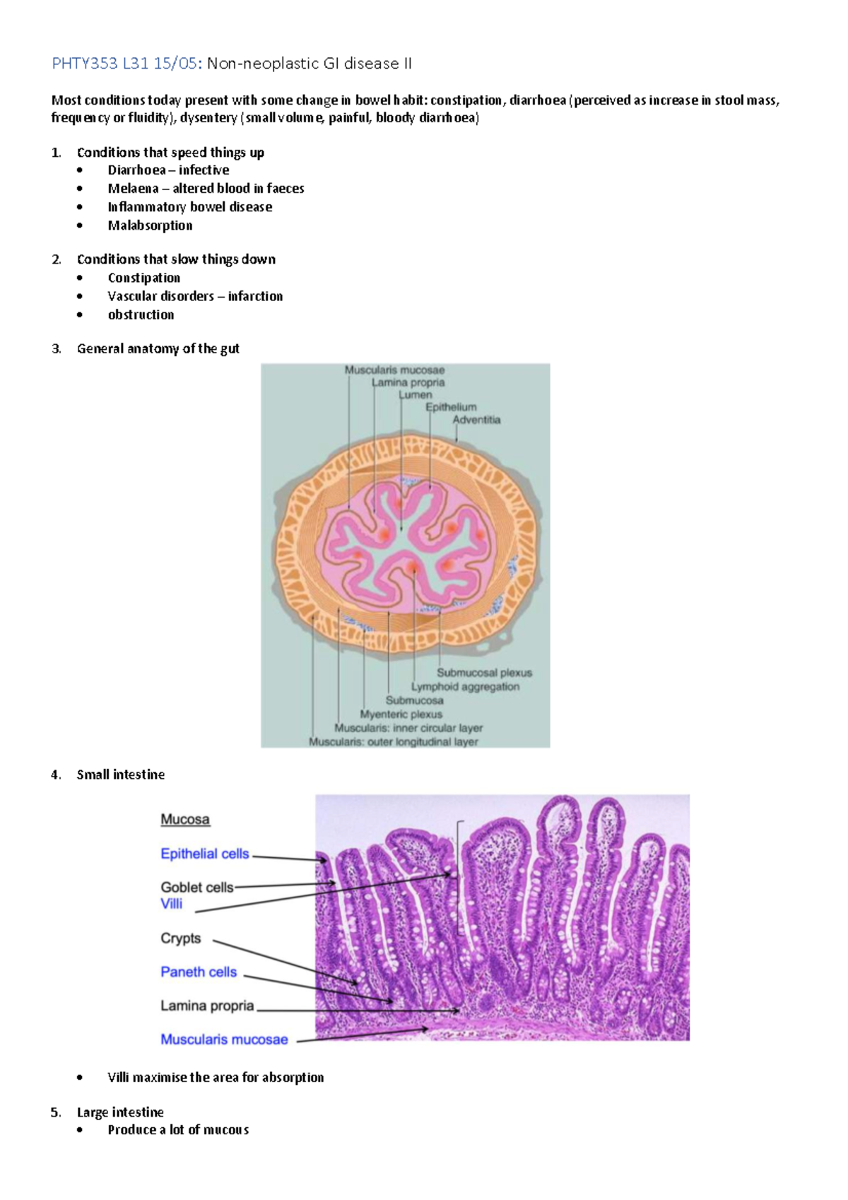 Pathology for Physiotherapy Lecture 31 - Warning: TT: undefined function: 32 PHTY353 L31 15/05 ...