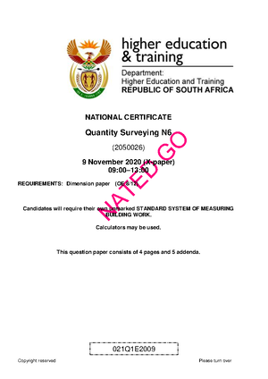 18 February 2022 - Past exam paper - NATED GO NATIONAL CERTIFICATE ...