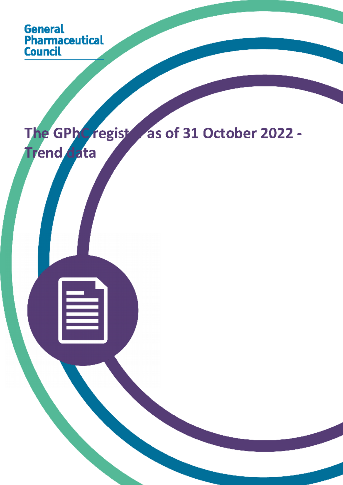 Gphc register trend data october 2022 - The GPhC register as of 31 ...