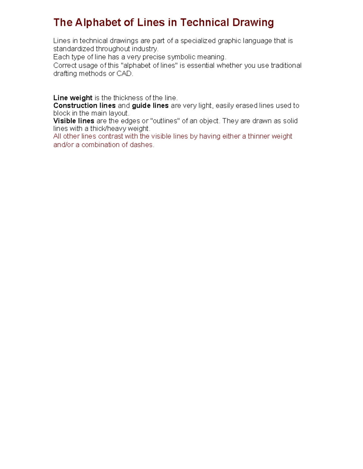 The Alphabet of Lines - asdasd - The Alphabet of Lines in Technical ...