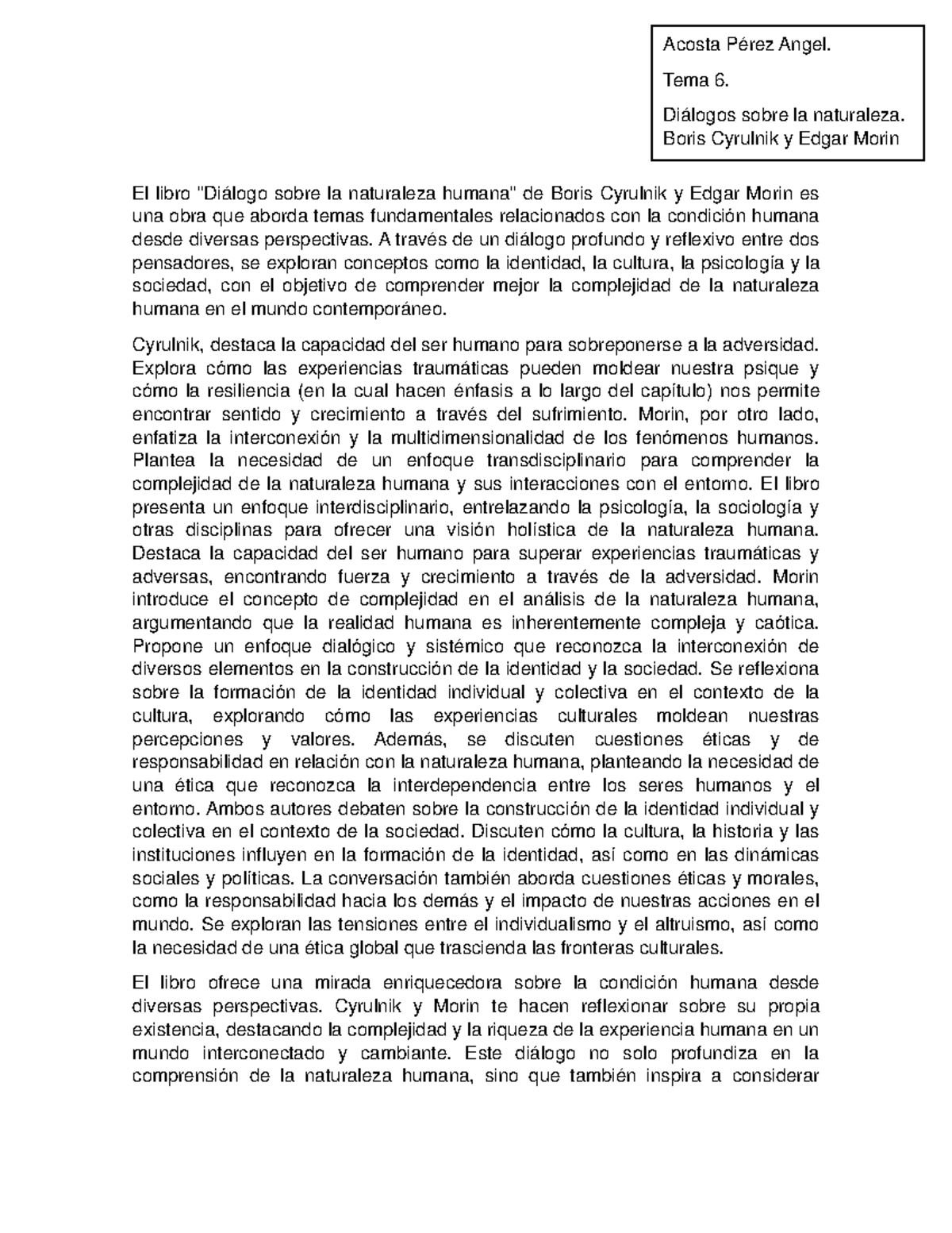 Tema 6 12345577 - El libro "Diálogo sobre la naturaleza humana" de ...