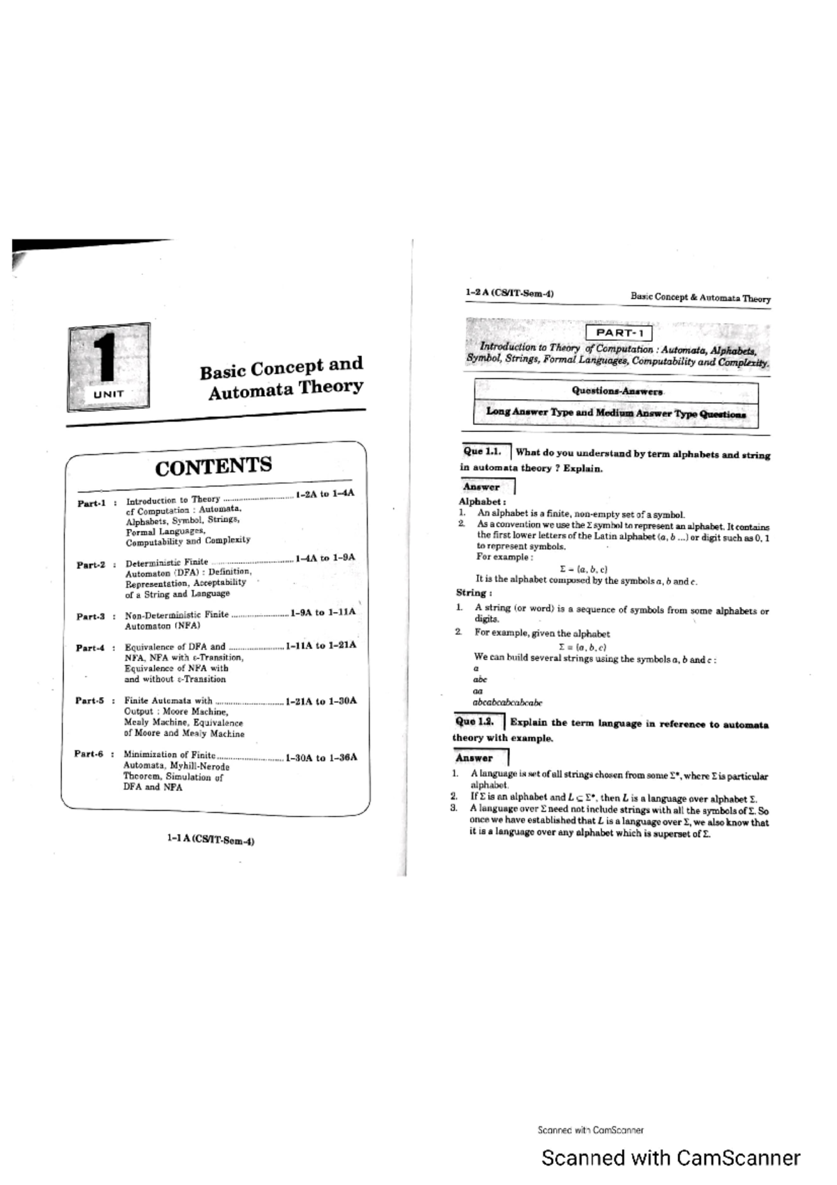 TAFL Quantum - B.tech - Studocu