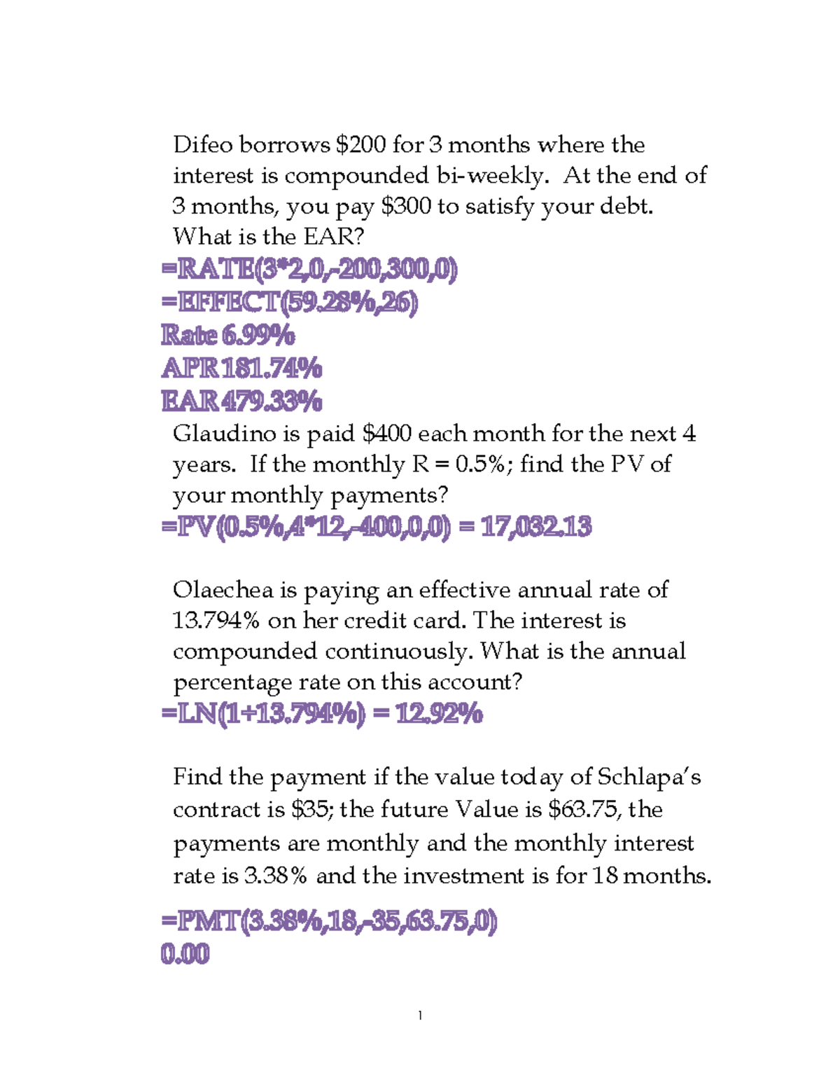 2nd Midterm Answers - 1 Difeo borrows $200 for 3 months where the ...
