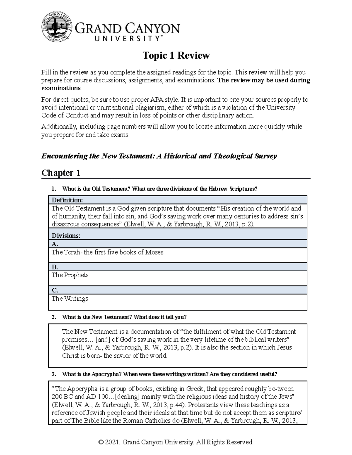 Topic 1 Reviewing the test coming up - Topic 1 Review Fill in the ...