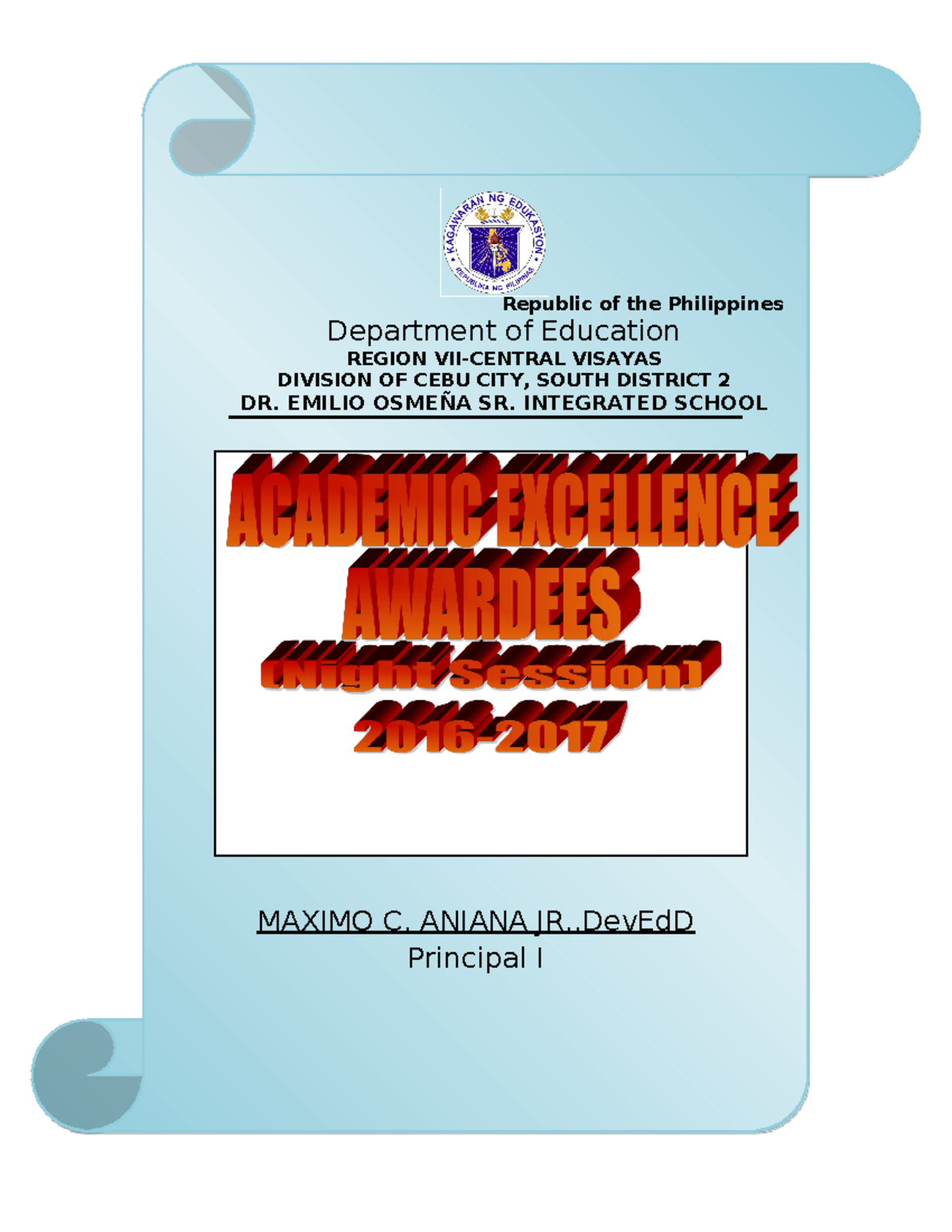 Coverpage short - Secondary Education - Republic of the Philippines ...