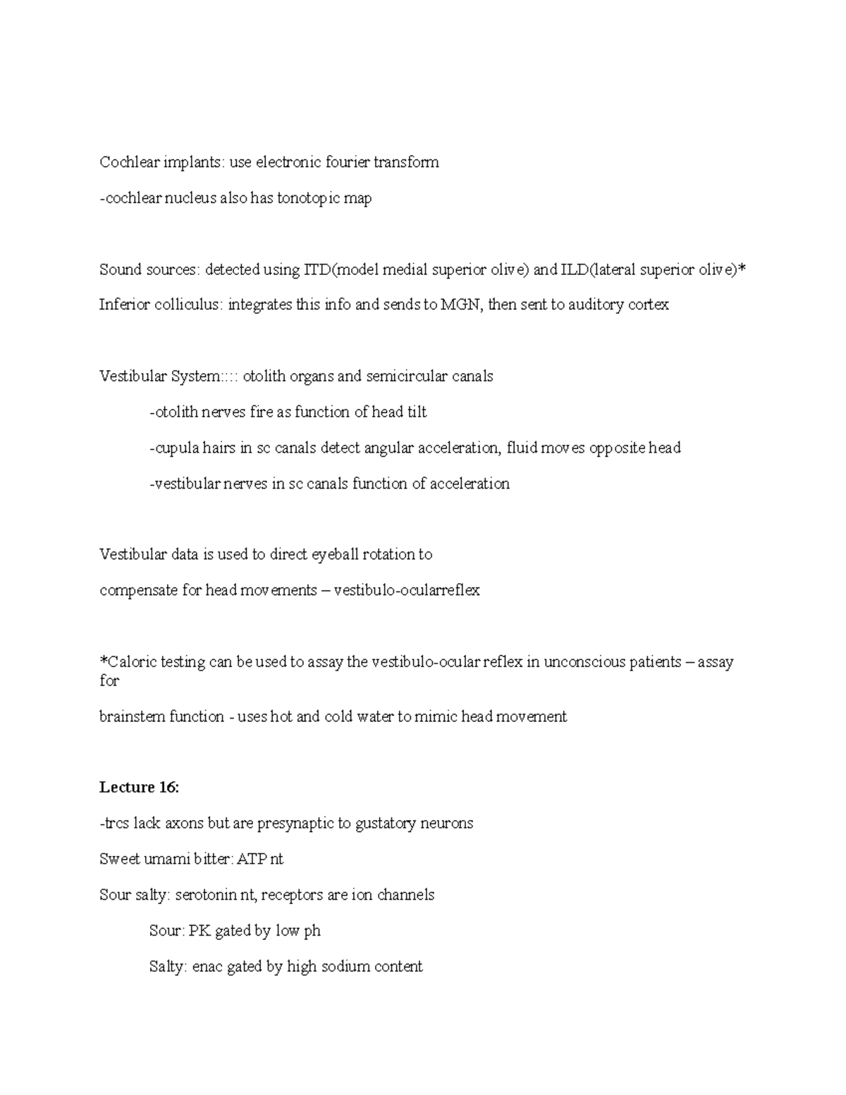 Vestibular System, Caloric Testing - Cochlear implants: use electronic ...