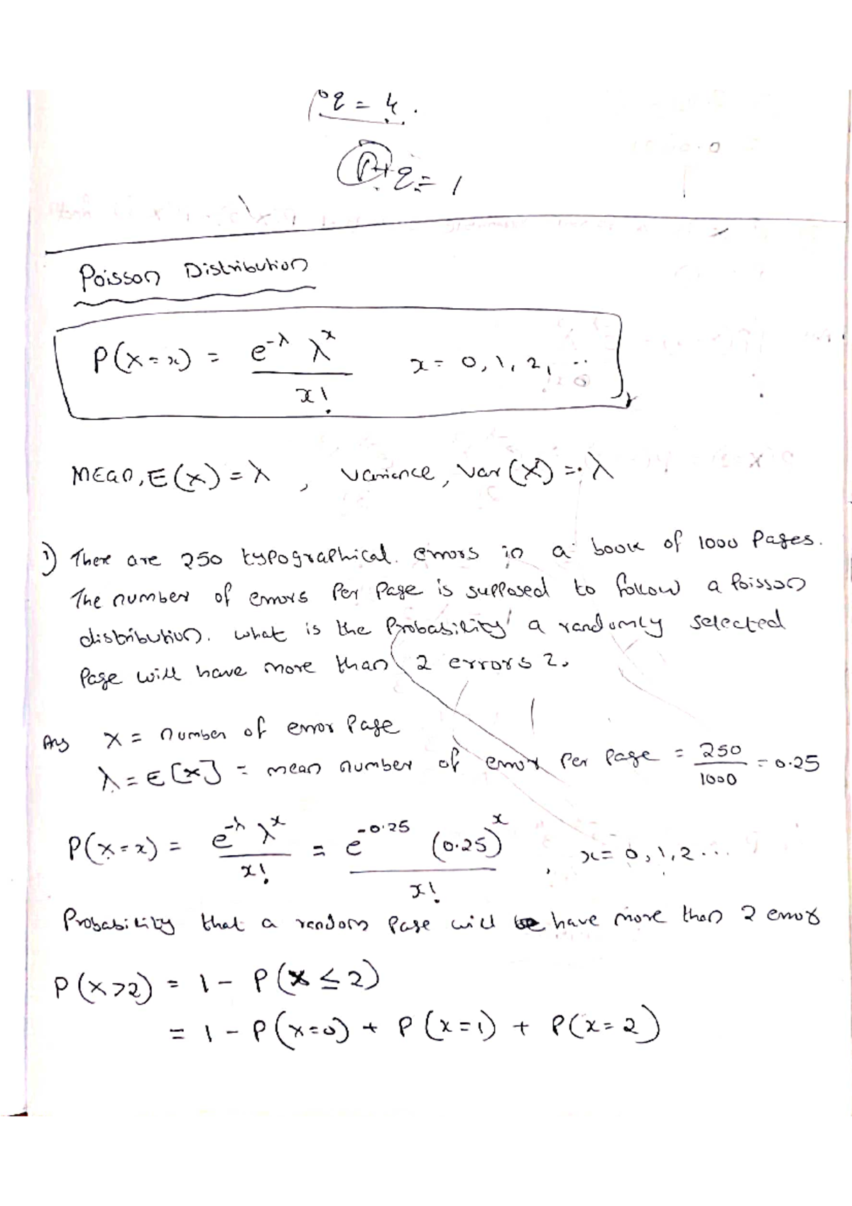 Mat 204 poisson - Mathematics - Studocu