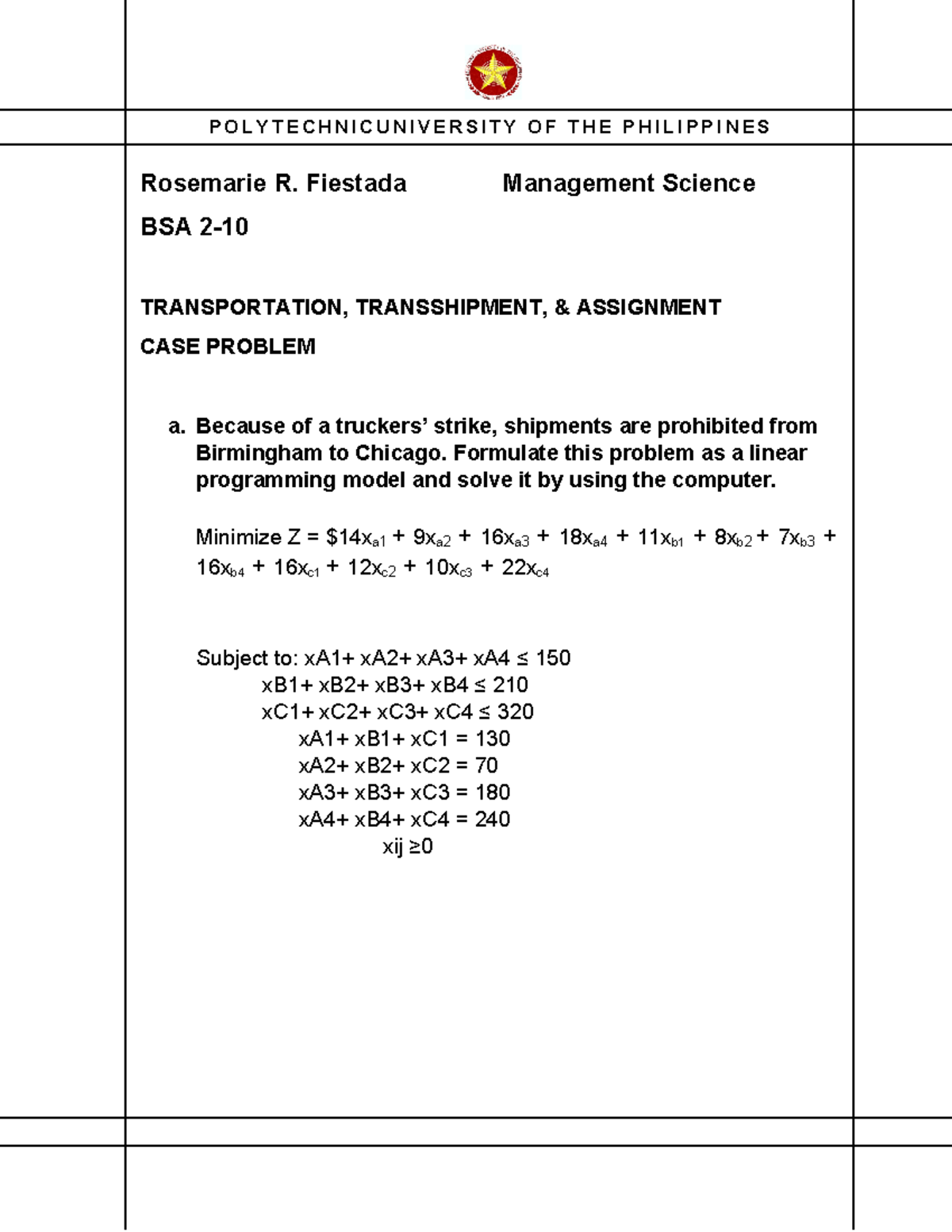 PUP Thesis Template - for stuying - P O L Y T E C H N I C U N I V E R S I T Y O F T H E P H I L ...