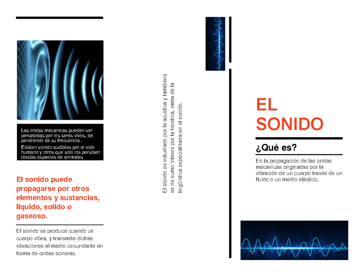 EL Sonido tríptico - El sonido puede propagarse por otros elementos y ...