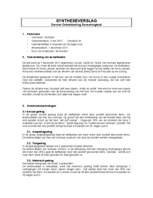 Infant Temperament Questionnaire - 0 SYNTHESEVERSLAG Infant Temperament ...
