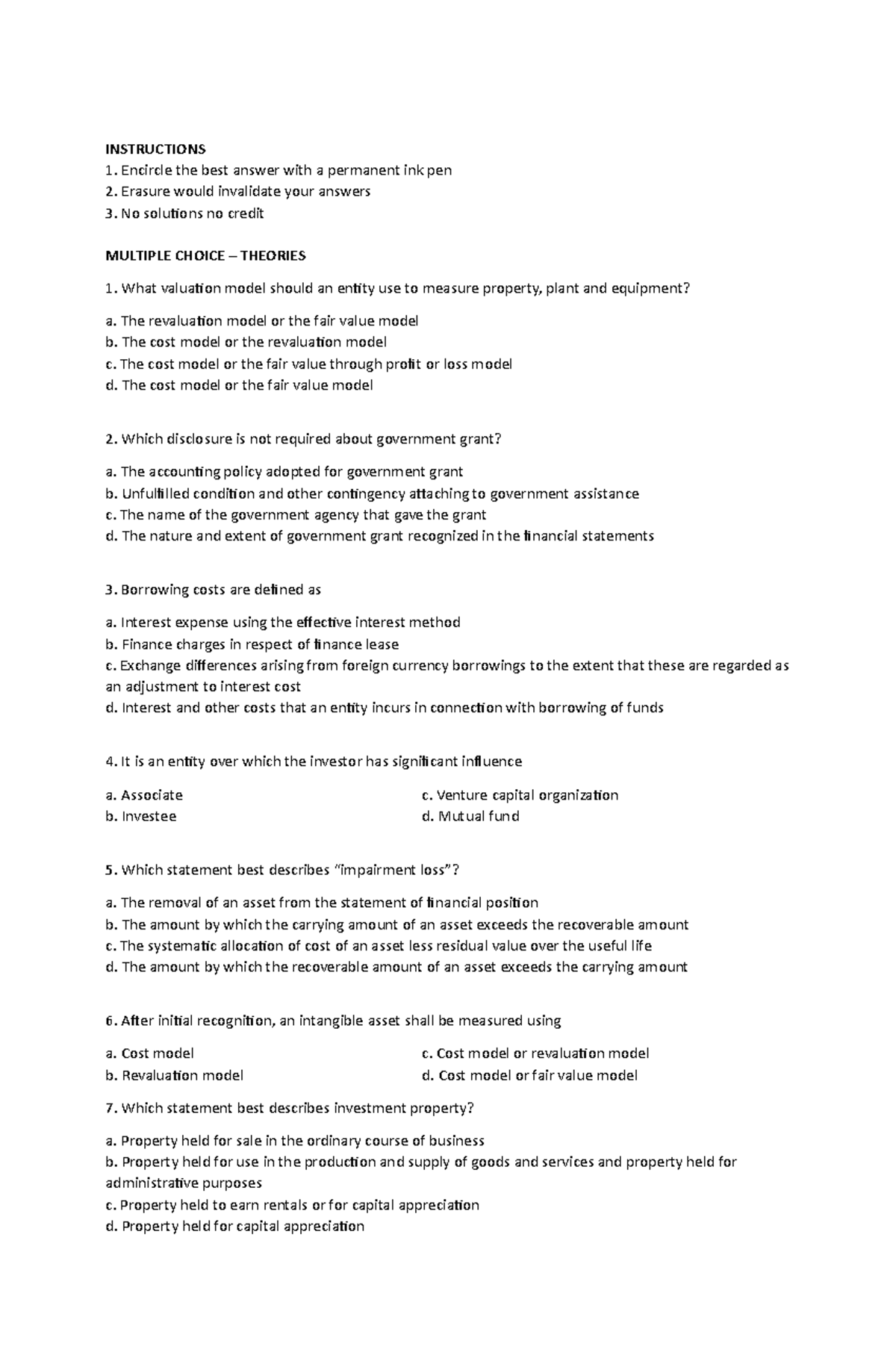 CHAPTER 3-Conceptual-Framework- QUIZ with no ANSWER - INSTRUCTIONS ...