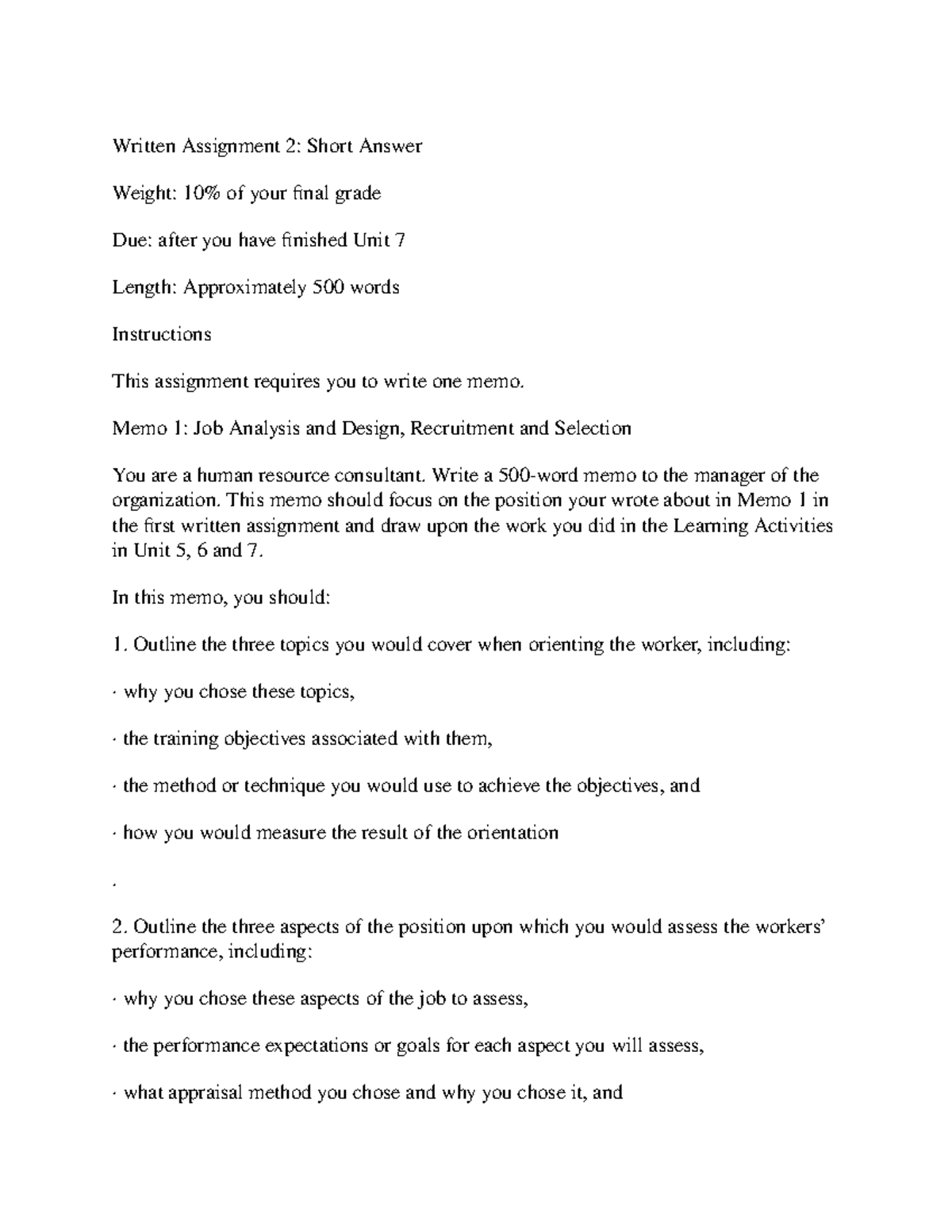 HRMT 386 Written Assignment 2 Instructions Written Assignment 2 hrmt-386-written-assignment-2-instructions-written-assignment-2