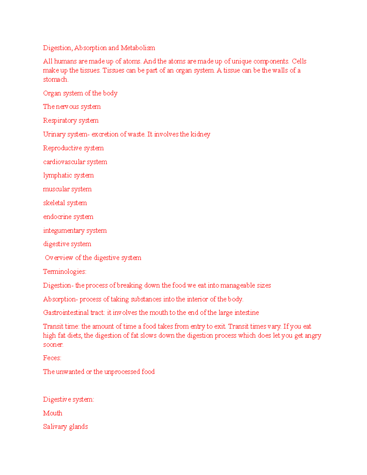 Digestion, Absorption, And Metabolism-5 - Digestion, Absorption and ...