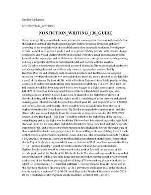 Nonfiction Writing 130 Worksheet - Eric Brinkley NONFICTION_WRITING ...